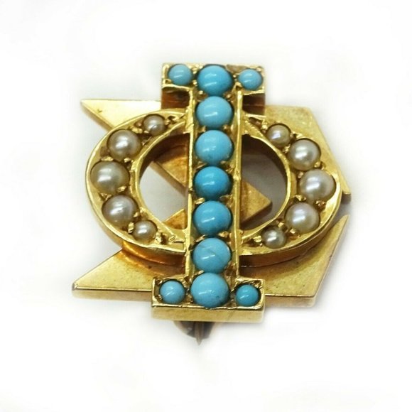 Jewelry | Antique 1911 Phi Sigma Fraternitysorority Pin 14k Gold Seed ...